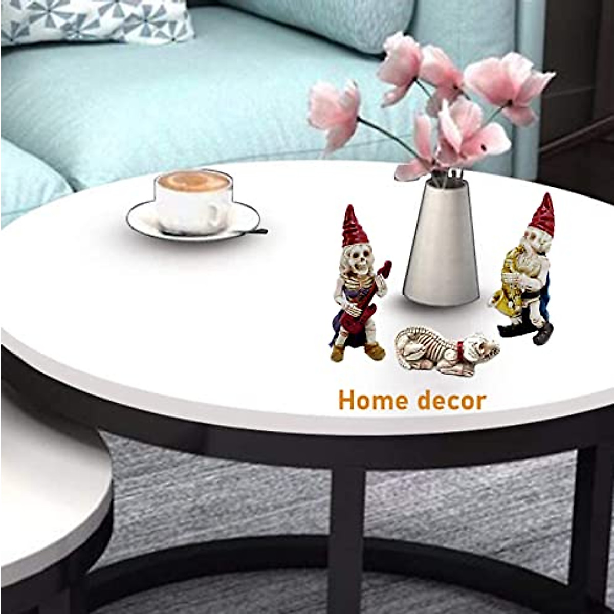 HONEYSHOW Fairy Garden Accessories,3Pack Fairy Garden Kit, Happy Halloween Miniature Figurines, Miniature Dog/Couple Statues- for Bonsai Craft Decor or Home Decoration