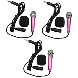 ERINGOGO 3pcs Mini Wireless Speakers for Computer Wire Connect Mic Speaker Machine Wireless Mic Wireless Computer Speakers Small Microphone Mic for Phone USB Mic Electric Wire Handheld