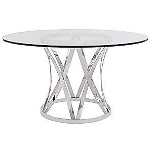 Fab Glass and Mirror 42" Inch Round 1/4 Inch Thick Flat Polished Tempered Glass Table Top, 42 Inch, Clear