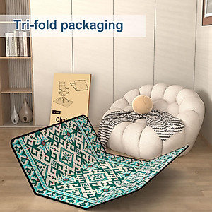 Mapuon Heavy Duty Desk Chair Mat for Carpet & Hardwood Floors, 48" x 36" Exquisite Jacquard Floor Mat Office Chair Mat for Carpeted Floors and Hardwood Floor for Home Office