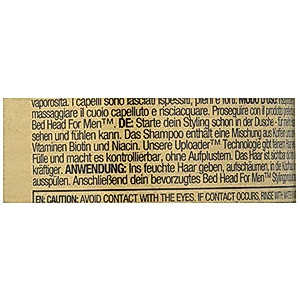 Bed Head for Men by Tigi Dense Up Mens Thickening Style Building Shampoo 750 ml