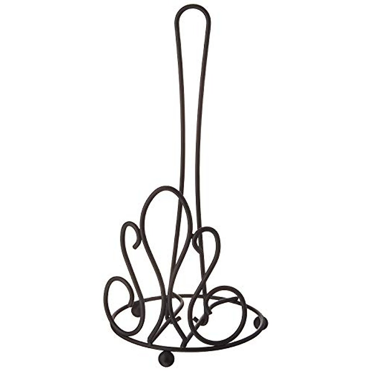 Spectrum Diversified Tuscan Paper Towel Holder, Black