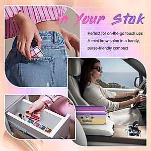 Color Nymph Beginner Makeup Kit For Girls With Train Case, Full Starter Cosmetics Makeup Set Included Included 32 Colors Eyeshadow, Bronzer, Contour Powder, Blush, Highlighter, Lip Gloss (Pink)