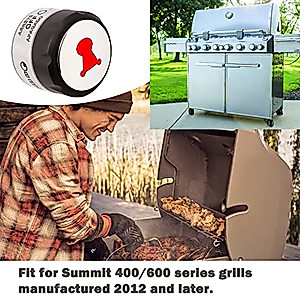 𝟮𝟬𝟮𝟯 𝐔𝐩𝐠𝐫𝐚𝐝𝐞𝐝 91538 Gas Grill Lighted Control Knobs(OEM) , 91538 Knob Compatible with Weber Summit 400/600 Grills Manufactured 2012 and Later, Fit for E-470/670, S-460/470/660/670 etc.