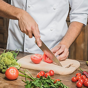 INCHEFYO Chef Knife, Antiseptic Non-slip Ultra Sharp Knife 8 Inch Stainless Steel Professional Kitchen Knife with Ergonomic Handle Cutting Knife, Gifts for Men and Women with Gift Box