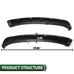 PIT66 Taillights Spoiler Lip Air Splitter, Compatible with 12-14 Focus Sedan/Hatchback 2Pcs Front Bumper Lip Spoiler Air Chin Splitter Lower Valance Panel