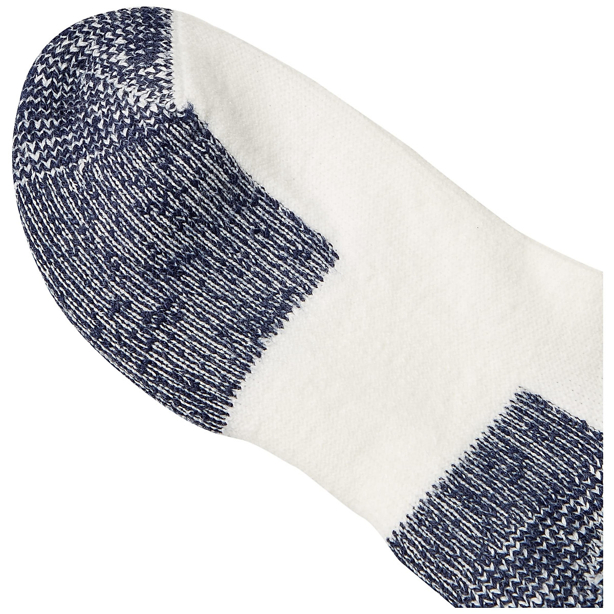 Thorlos Mens Jmm Max Cushion Low Cut Running Socks, White/Navy, Large US