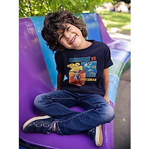 Mega Man T Shirt Mega Man Vs. Protoman Toddler Short Sleeve T Shirt Gaming Vintage Style Graphic Tees Navy