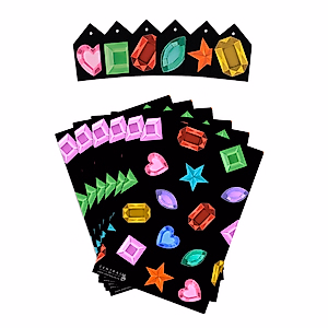 CENTRAL 23 Black Wrapping Paper - 6 Gift Wrap Sheets - Birthday Wrapping Paper Female Her Women - Comes With Stickers - Recyclable