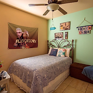 Guy Fieri Flavortown Flag ，3x5 Feet Flag Funny Poster Durable Man Cave Wall Flag with Brass Grommets This beautiful entertaining banner flag for College Dorm Room Decor,Outdoor, events, festivals..