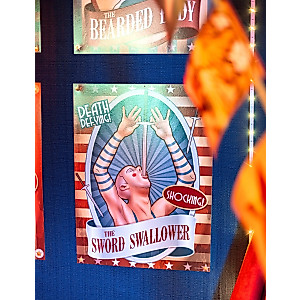 Beistle Vintage Circus Poster Cutouts - Pack of 3