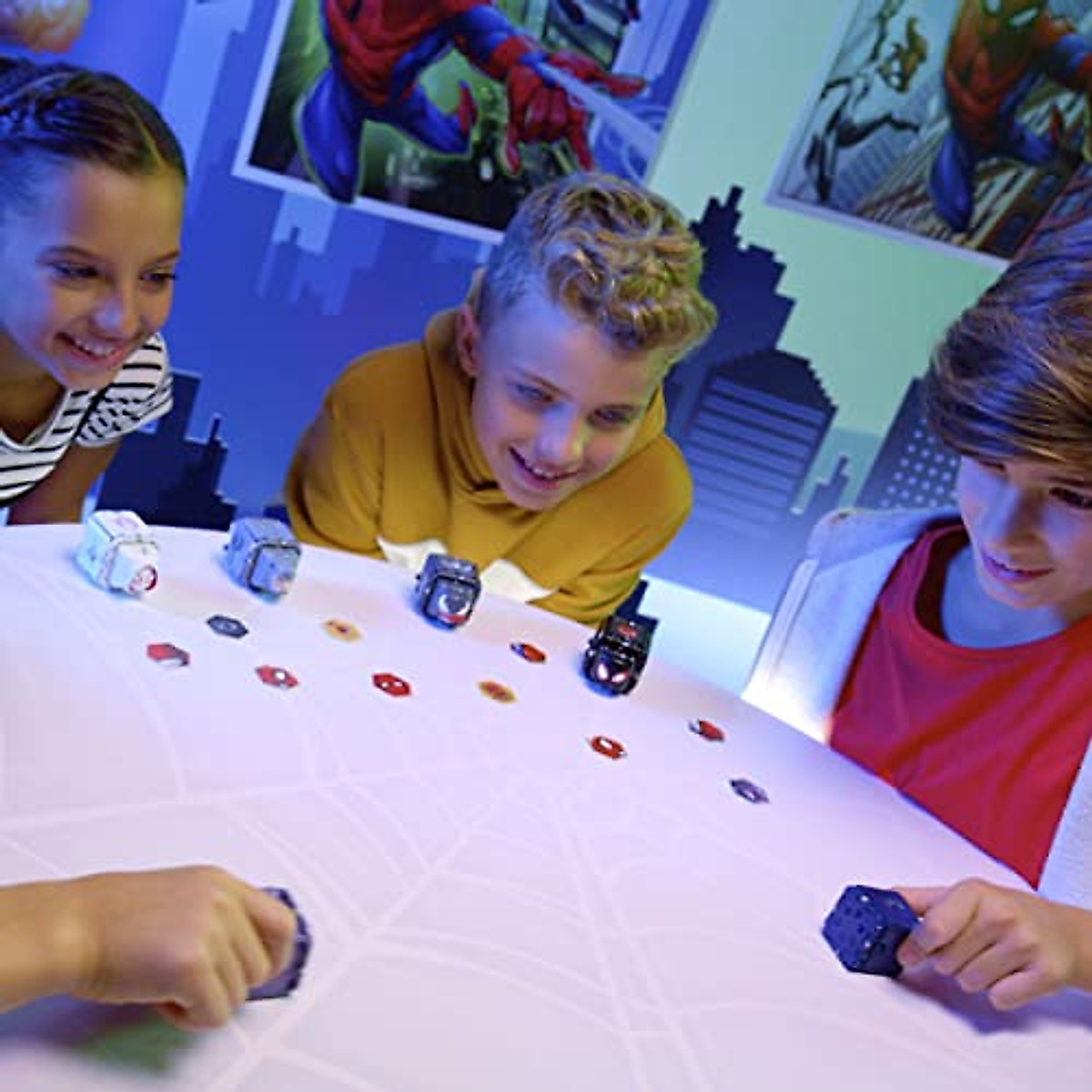 MARVEL Avengers Battle Cubes 2-Pack, Captain America VS Black Panther, Unleash Power, Launch Attack, 2 Cubes & 6 Tokens, RPS Auto-Battle System, Battle Cube APP, Collectible Pocket-Sized Game, Ages 5+