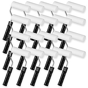 Yeaqee 20 Pcs Paint Roller 4'' Foam Paint Roller with Roller Frame High Density Cover Refills Small Paint Roller Mini Paint Roller Tool for Home Painting, Doors, Cabinets, DIY Projects, Repair Room