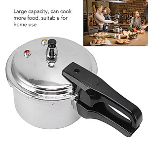 LUCKDANO Stainless Steel Mini Pressure Cooker, 3L Stainless Steel Pressure Cooker Food Grade Performance for Gas Stove