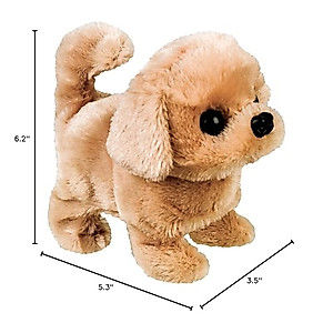 Westminster, Inc. Redley the Retriever - Cute, Cuddly, Plush Battery Operated Dog Toy Walks, Wiggles, and Barks with Sound
