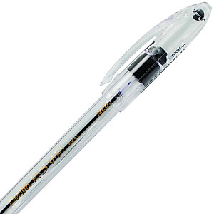 Pentel RSVP Ballpoint Pen, 1.0 mm, Black Ink, 12 Pack (BK91-A)