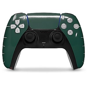 WraptorSkinz Skin Wrap compatible with Sony PS5 DualSense Controller Solids Collection Hunter Green (CONTROLLER NOT INCLUDED)
