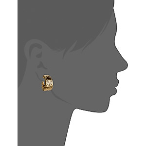 Anne Klein Silvertone Clip On Hoop Earrings