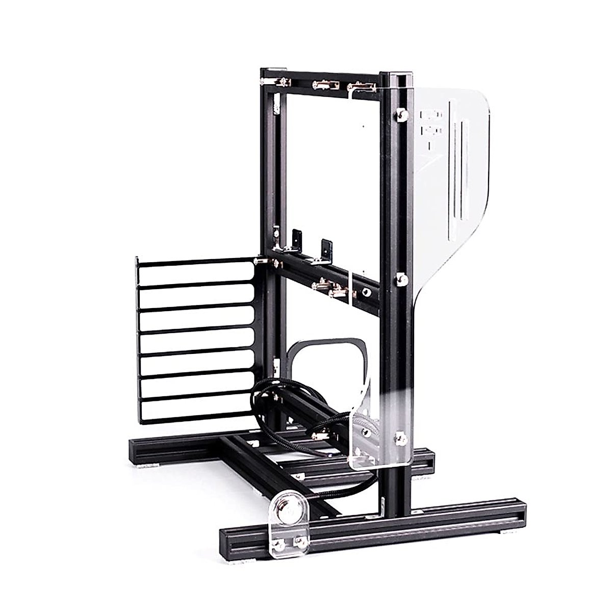 Black PC Frame Test Bench ITX ATX MATX Test Bench Open Air Case Water Cooling Fan Chassic