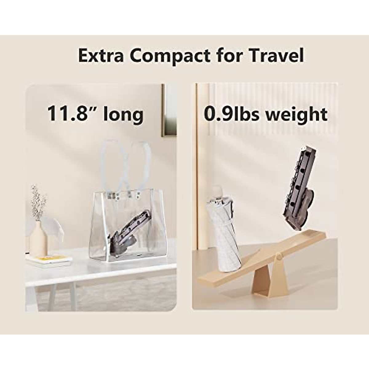 Portable Travel Clothes Rack with Clips, Vacuum Suction Folding Drying Rack for Travel, Hotels, RV, Car or Indoor