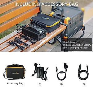 pecron E3000 Portable Power Station,3108Wh Portable Solar Generator with 6X110V/2000W AC Outlets 1200W Max Solar Input Backup Power for Outdoors Camping Fishing Emergency