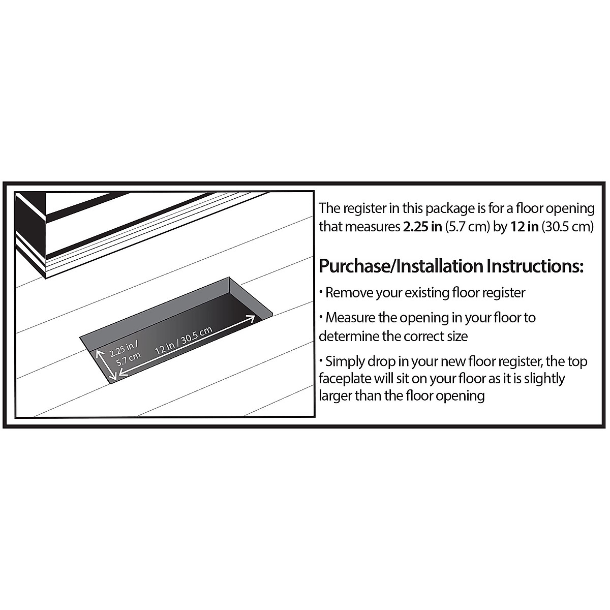 Decor Grates SPH212-A Décor Design Floor Register, 2x12