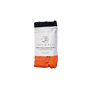 TWIG & BALE 47" x 43" Fans of Oregon State Beavers Organic Cotton Muslin Baby Blanket - Inspired OSU Beavers Baby Gift for Boys Girls Newborn Swaddle Blanket