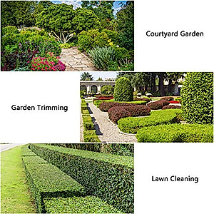 LUCKYERMORE 20V Cordless Hedge Trimmer, 6.8 LBS & 90min Long-Lasting, 23-inch Garden Hedge Trimmer w/Dual-Action Blade, Lawn Shrub Trimmer, 2.0Ah Li-Lon Battery & Fast Charger Included