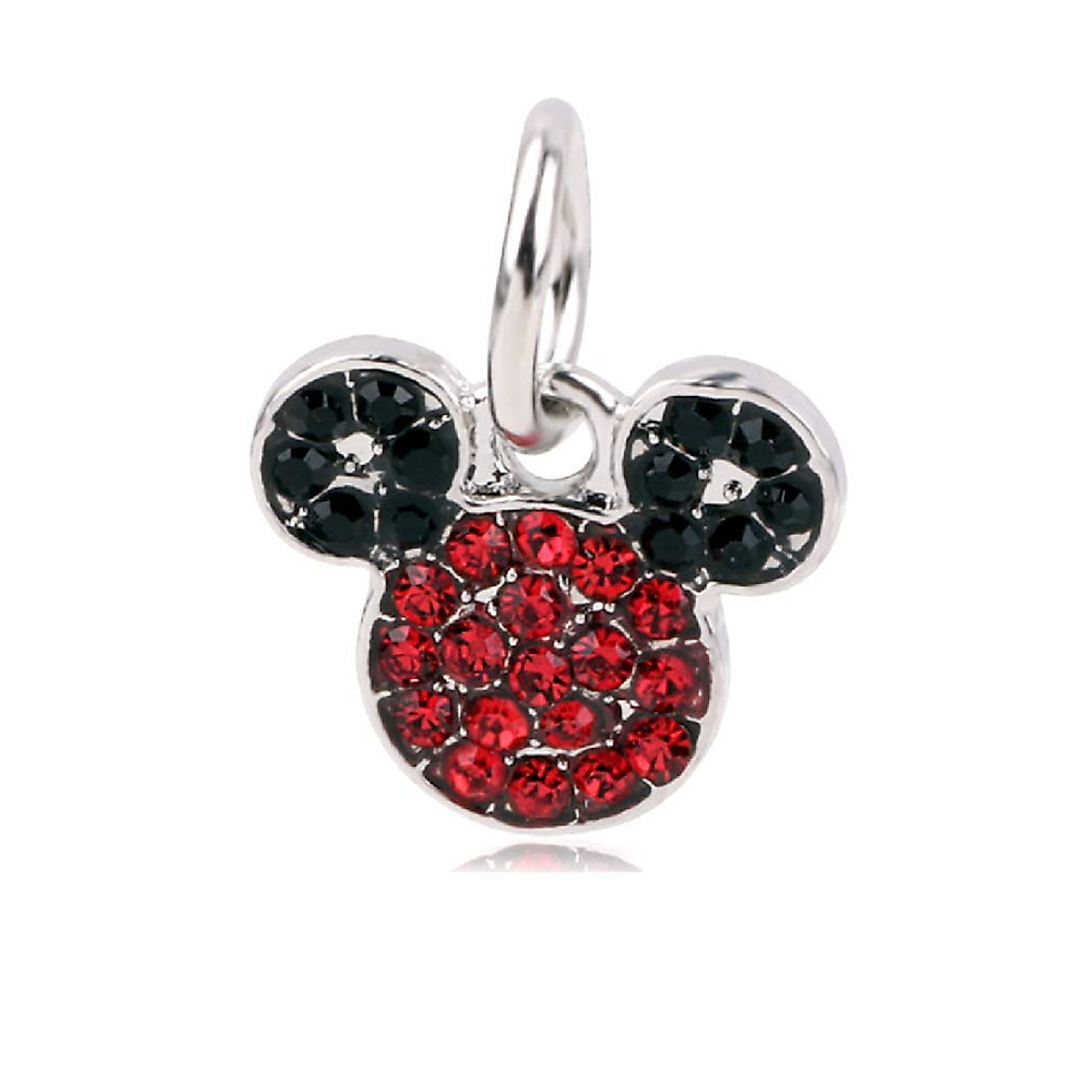 LaBenie Dangle Red Mouse with Black Ears Charm