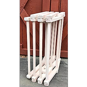 Laundry Clothes Drying Rack-Small 20" Wide Design-Portable & Folds up for Easy Storage-All Natural Maple Wood-Made in USA