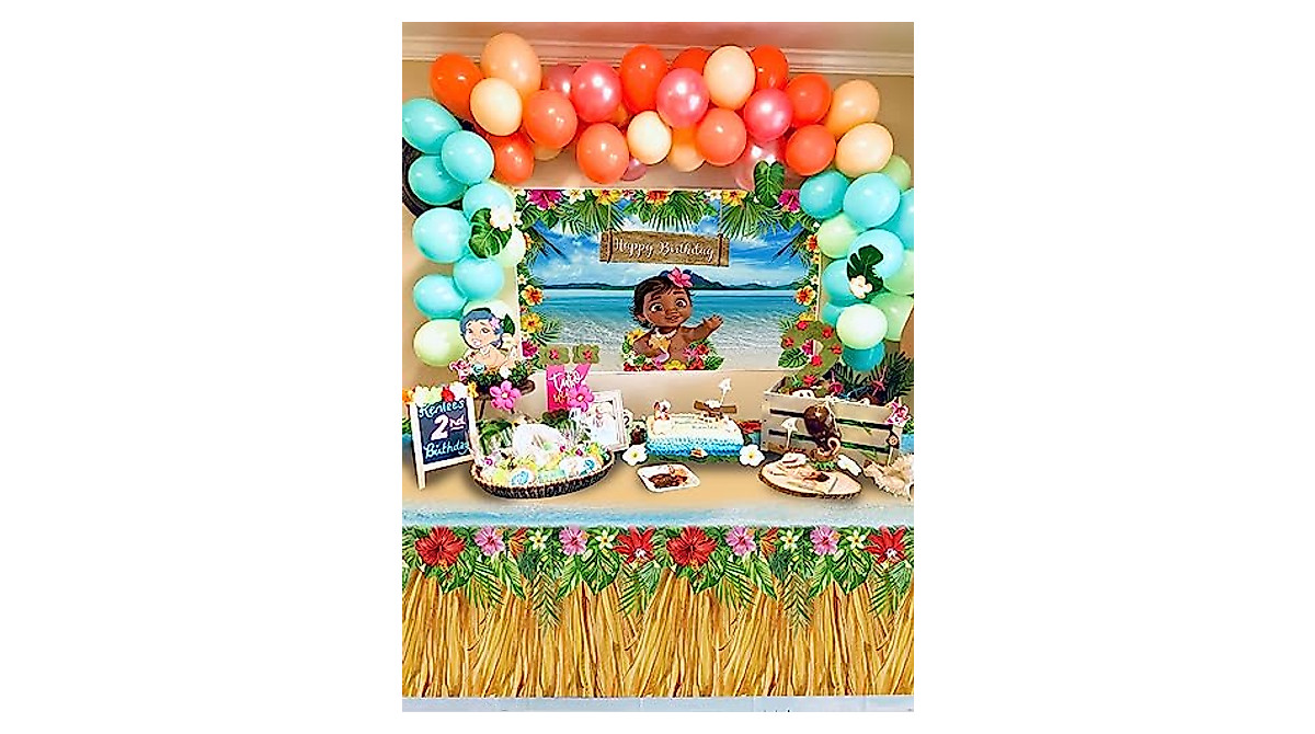 Moana Backdrop & Tablecloth for Birthday Parties