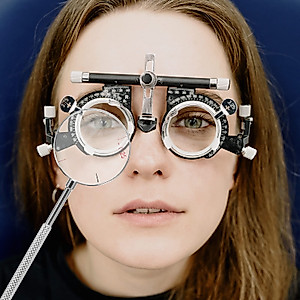 Heallily 2Pcs Round Optical Cross Cylinder Lens Optical Instruments diopters (0.25/0.5)