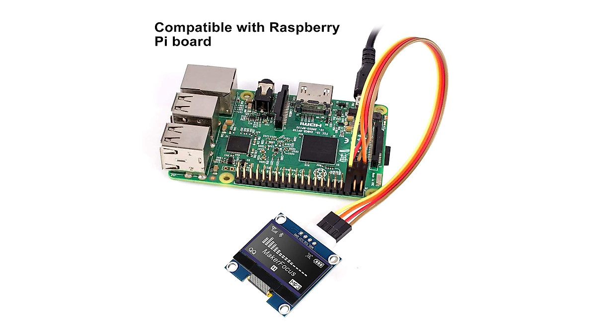 MakerFocus 2pcs OLED Display Module 128x64 I2C 1.3 Inch - Compatible ...