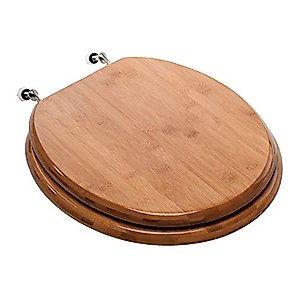 Comfort Seats C3B2R220BN Toilet Seat, Round, Rattan Bamboo