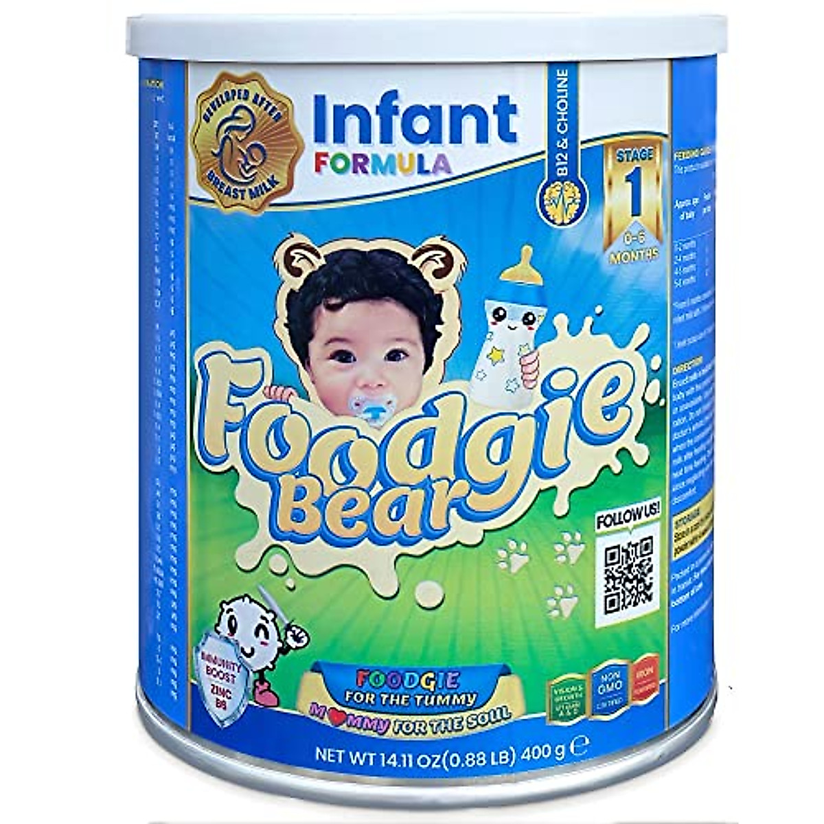 Foodgie Bear: Clinically Developed for Healthy Babies. Easy Mix Formula for Those who Need Gentle Ingredients that will Relieve Colic, Spit-up, and Gas. You’ll See Results in 24 hrs! If You Use Enfamil Gentlease, Soy formula, Nutramigin or Similac, Try Th
