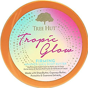 TREE HUT Tropic Glow Firming Whipped Body Butter 8.4 Oz! Infused With Shea Butter And Guarana Extract! Moisturizer That Leaves Skin Feeling Soft & Smooth! (Tropic Glow Lotion)