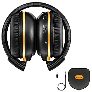 SIMOLIO IR Car Headphones Compatible with GMC Yukon Chevy Suburban Cadillac Escalade Jeep Commander Buick Terraza 2002 2003 2004 2005 2006 2007 2008 2009 2010 2011 2012 2013 2014 2015 2016 w/EVA Case