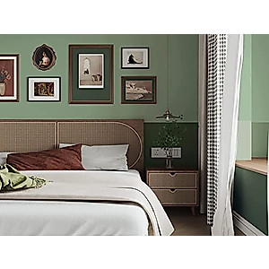 Dimoon Wallpaper78.7 x17.7 Green Peel and Stick Wallpaper Light Green Contact Paper Solid Pure Green Self Adhesive Wallpaper Removable Wallpaper Green Wall Paper Textured Shelf Drawer Vinyl Roll