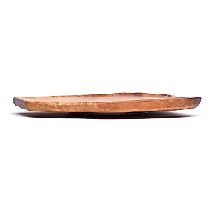 Driini Premium Handmade Root Wood Lazy Susan Turntable (16'') - Large Rustic Wooden Serving Platter Cheese Board - Oversized Charcuterie Tray, Perfect for Your Dinner Table or Countertop