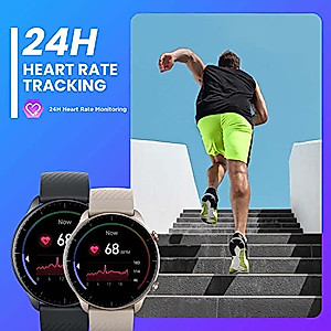 [2022 New Version] Amazfit GTR 2 Smart Watch for Men, Alexa Built-in, with Bluetooth Call & Text, GPS Fitness Tracker, 90 Sports Modes, Blood Oxygen Heart Rate Tracker, for Android iPhone, Black