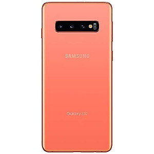 Samsung Galaxy S10 Factory Unlocked Android Cell Phone | US Version | 128GB of Storage | Fingerprint ID and Facial Recognition | Long-Lasting Battery | Flamingo Pink