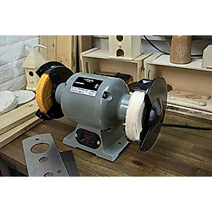 6 Inch Buffing Wheel Kit for Bench Grinder and Drill with 3 Step Hard Metal Polishing Compound