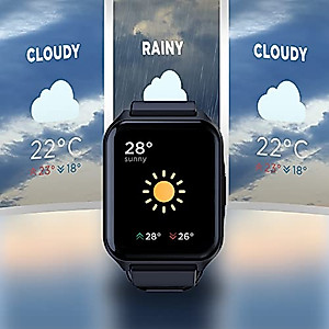 Motorola Moto Watch 70 - Health and Fitness Smartwatch for Every Day Wear, Advanced Health Features, Up to 10 Days Battery Life - Compatible with Android and iOS, Phantom Black