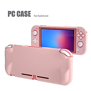 Comfort Grip Case for Nintendo Switch lite, Switch lite Pink Protective Case for Girls