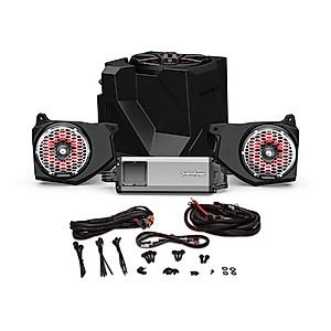 Rockford Fosgate RNGR18RC-STG5 Audio Kit: Ride Command Interface Adapter, 1500-Watt Amp, M2 Color Optix Multicolor LED Lighted Front Speakers & Subwoofer for Select Polaris Ranger Models (2018-2022)