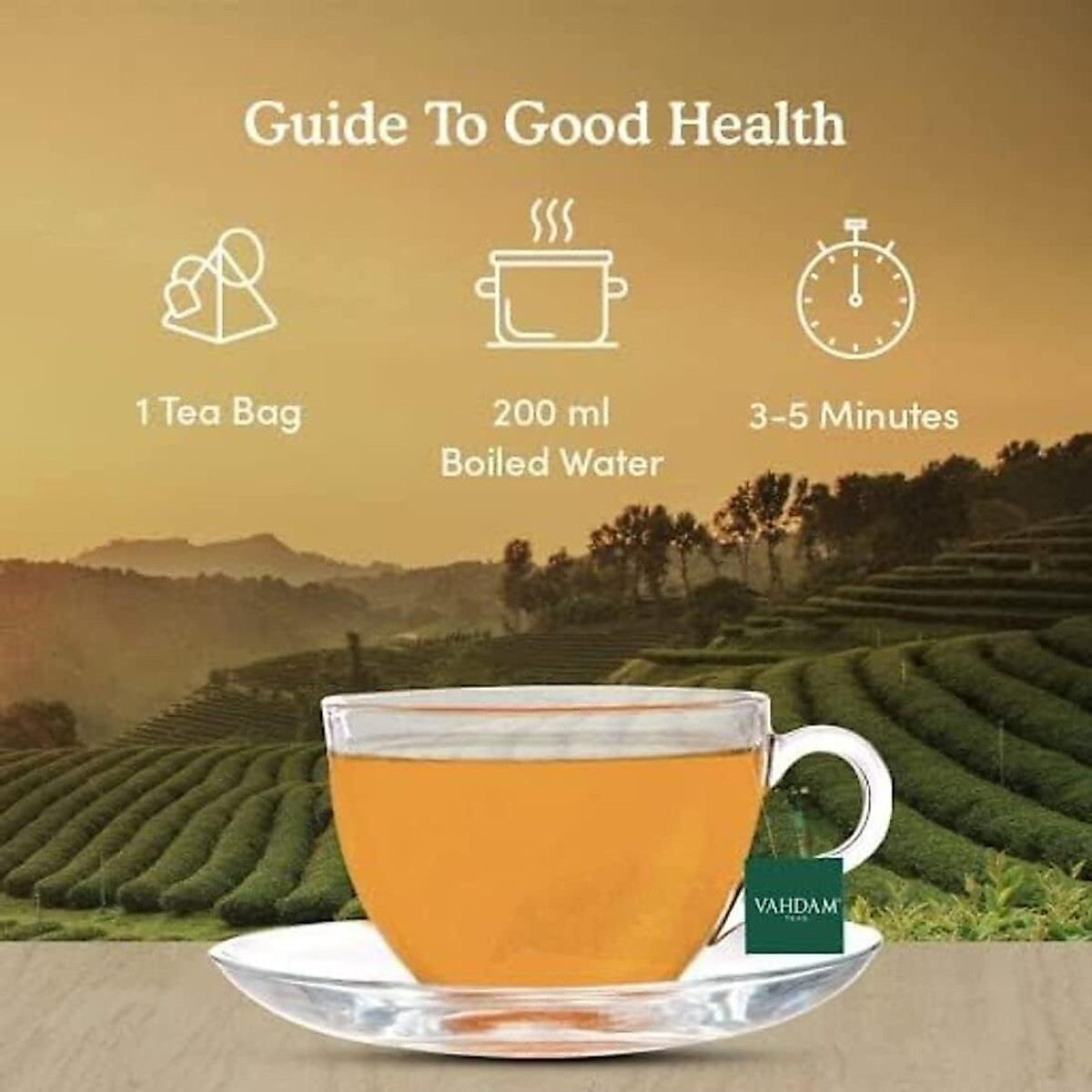 VAHDAM, Assorted Green Tea Sampler Gift Set (5 Flavors, 4 Tea Bags Each) Gluten Free Tea Variety Pack - Long Leaf Pyramid Green Tea Bags Variety Pack | Gifts For Him/Her | Gifts for Women & Men