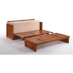 Fully Assembled Night and Day Cube Cabinet Murphy Chest Bed (Queen, White)