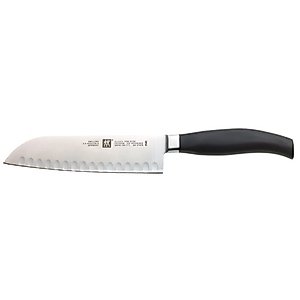 ZWILLING J.A. Henckels Five-Star 7-Inch Hollow-Edge Santoku Knife