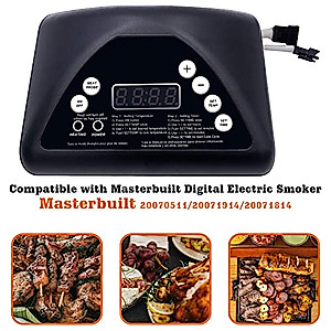 Digital Control Panel Kit, Top Controller Replacement Part 9907100008 for Masterbuilt 20071914/20071814/20070511 Electric Smoker