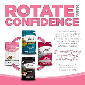 NutriSource Pure Vita Limited Ingredient Grain Free Dry Dog Food, Small Bites, Salmon and Peas, 15LB